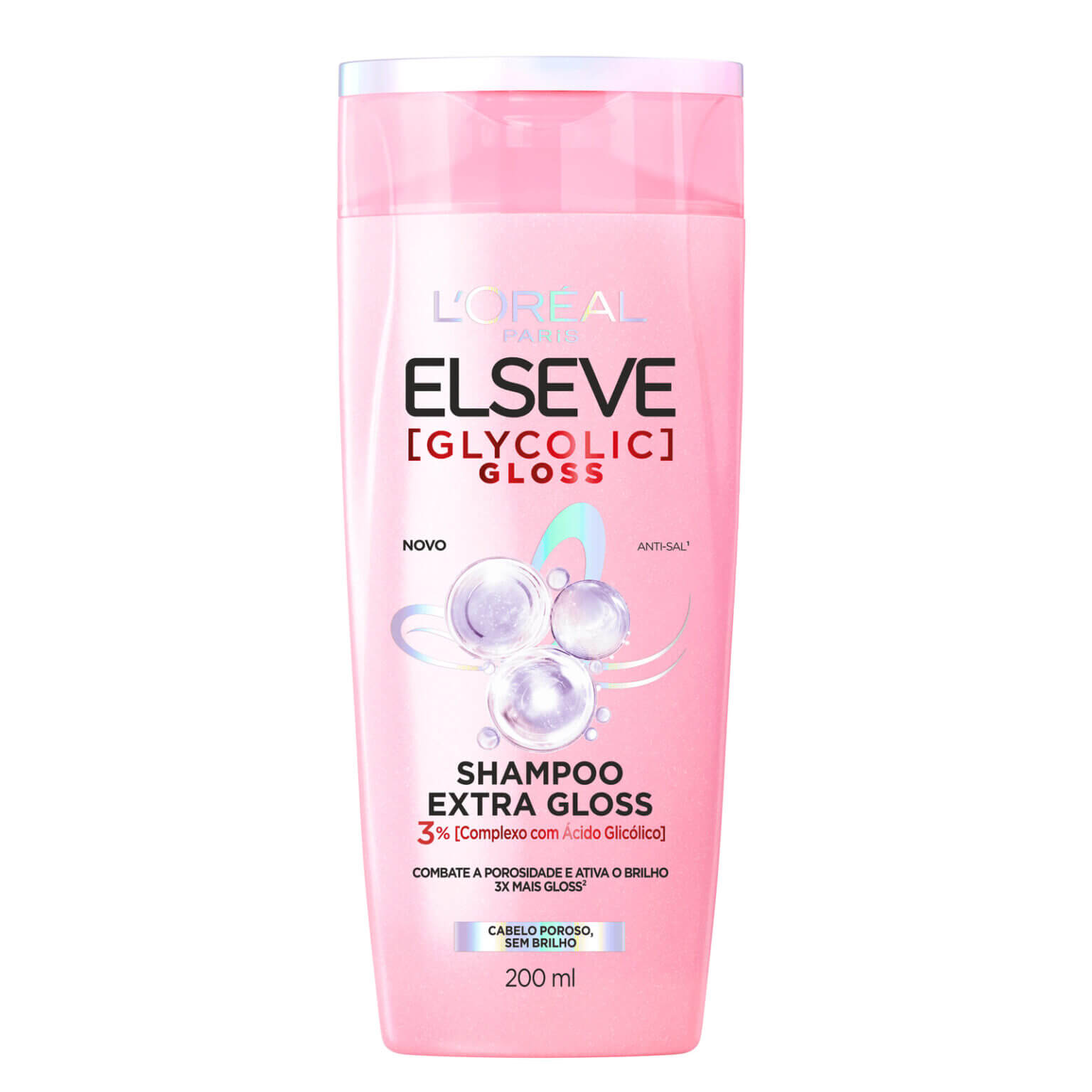 Shampoo Glycolic Gloss 200ml – Elseve – L’Oréal Paris - Fórmula Certa